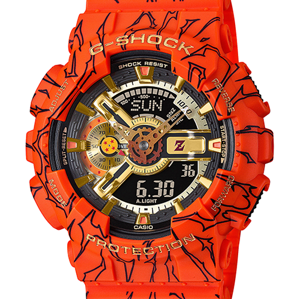 Casio G-Shock x One Piece Dragon Ball Z Men's GA110JDB-1A4 Limited ...