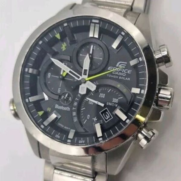 Casio Edifice Analogue Tough Solar Bluetooth Men's Watch EQB-500D-1ACF ...