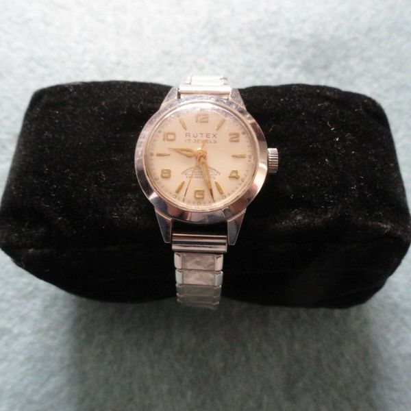 Swiss Made Rutex 17 Jewels Vintage Mechanical Wind Up Ladies Watch ...