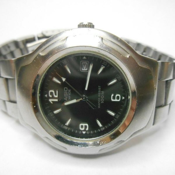 CASIO EDIFICE STAINLESS STEEL QUARTZ WATCH EF-104 New Battery | WatchCharts