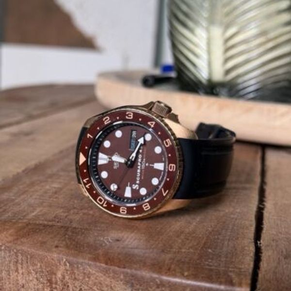 Seiko Root Beer Automatic Divers watch Gold | WatchCharts Marketplace