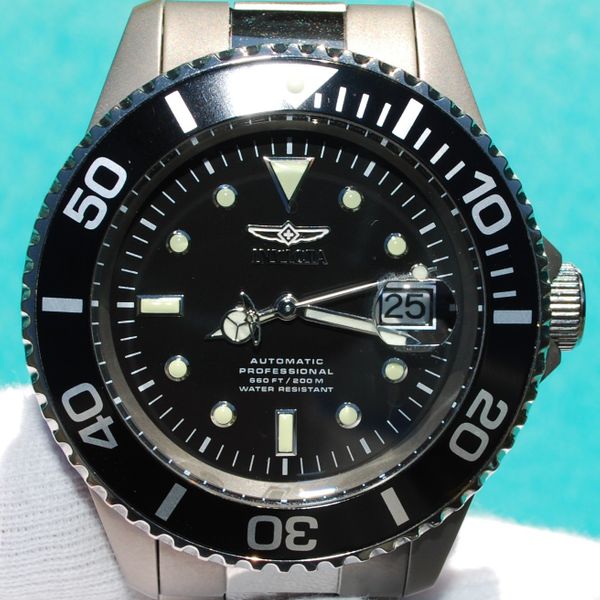 [$125 USD] LNIB INVICTA Model 0420 Titanium Pro Diver's Automatic Watch ...