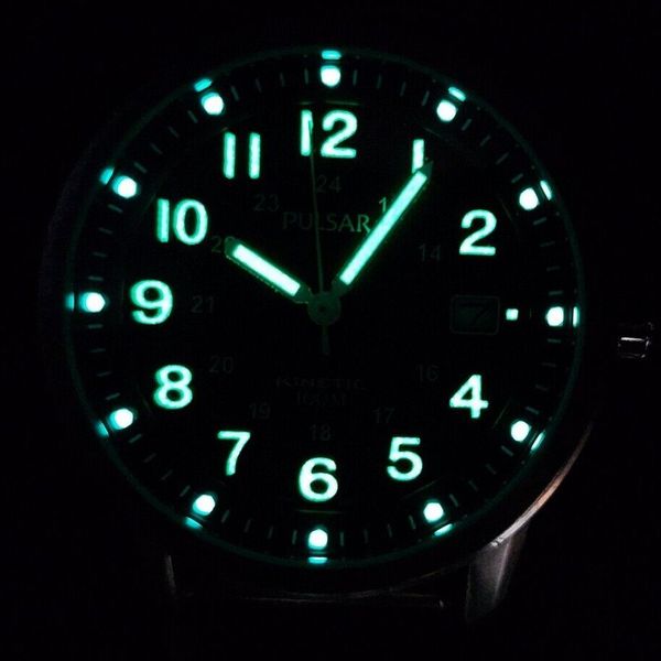 Pulsar by Seiko Kinetic Military Field Watch - New Capacitor, Crystal ...