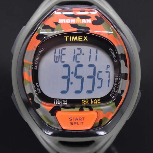 TIMEX Ironman Watch Men 30 Years Camouflage 50 Lap Indiglo 100m NEW ...