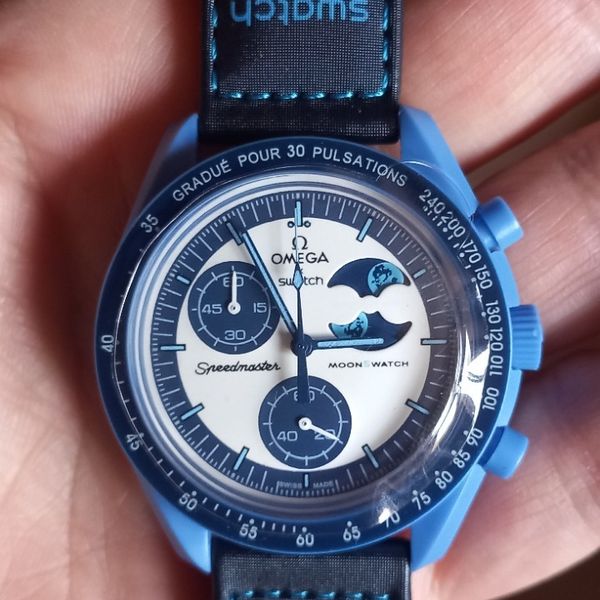 Swatch x Omega moonswatch mission to the super blue moonphase | WatchCharts Marketplace