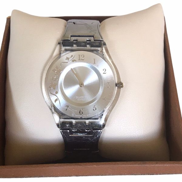 Womens Swatch Watch Climber Flowery Stainless Steel Links Round ...