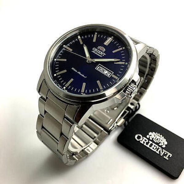 Men's Orient Automatic Stainless Steel Day-Date Watch RA-AA0C02L19B ...