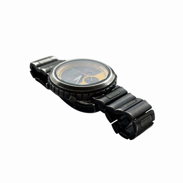 Seiko Sports 100 Quartz Chronograph Vintage Yellow Dial-New Glass ...