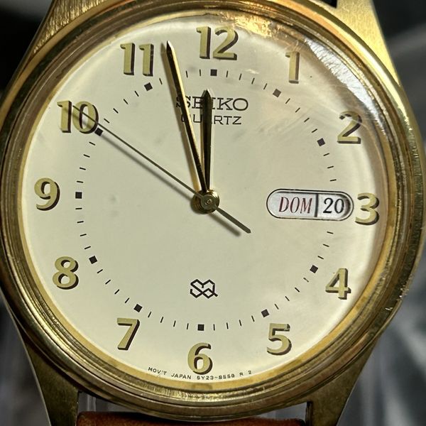 Vintage Menâ s Gold Tone Seiko SQ Quartz Watch. Runs Great Keeps Time! | WatchCharts Marketplace