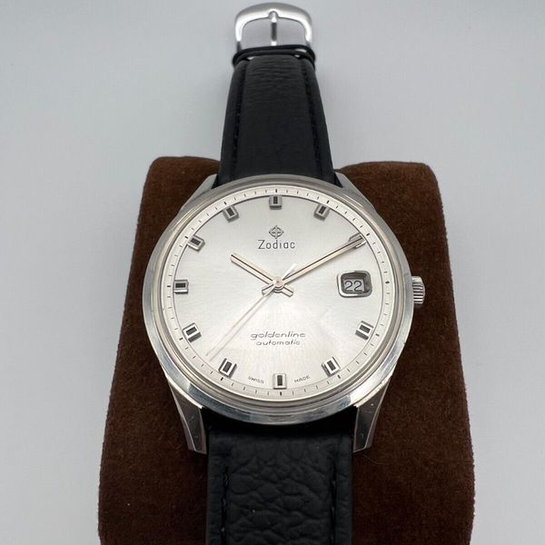 Zodiac Goldline automatique acier inoxydable 35,9 mm cal. Montre ...