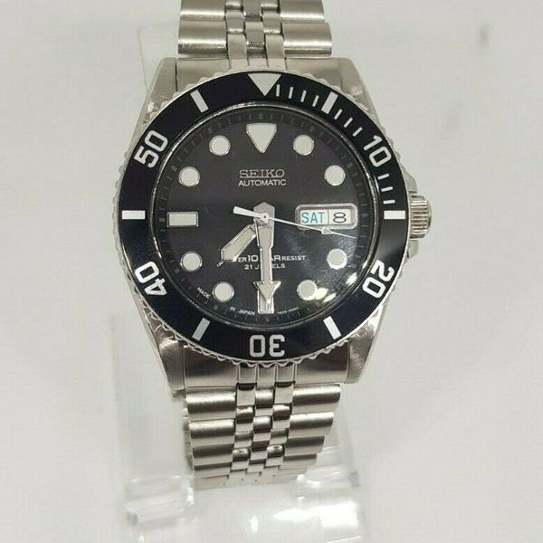 SEIKO SKX031 SKX031J MADE IN JAPAN Stainless Steel Band Mens Watch ...