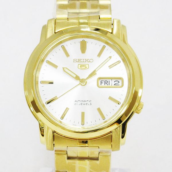 [SEIKO] Seiko 5 watch reverse import model white gold back pig skeleton ...