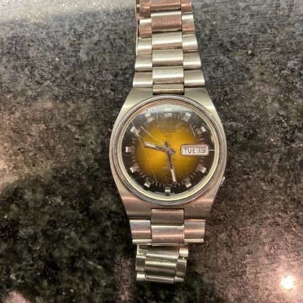 Vintage SEIKO DX 6106-7619 Automatic Men's watch brown dial,date day 1974 | WatchCharts Marketplace