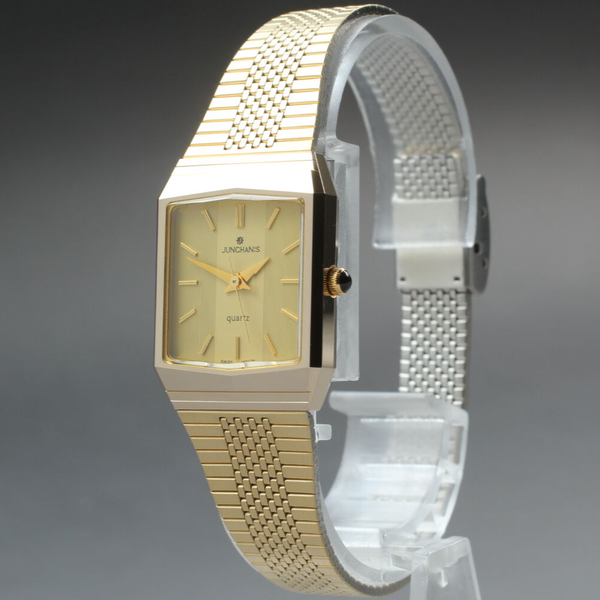 [Near MINT] JUNGHANS EWJ-1009L Gold Dial Tank Quartz Ladies Watch From JAPAN | WatchCharts ...