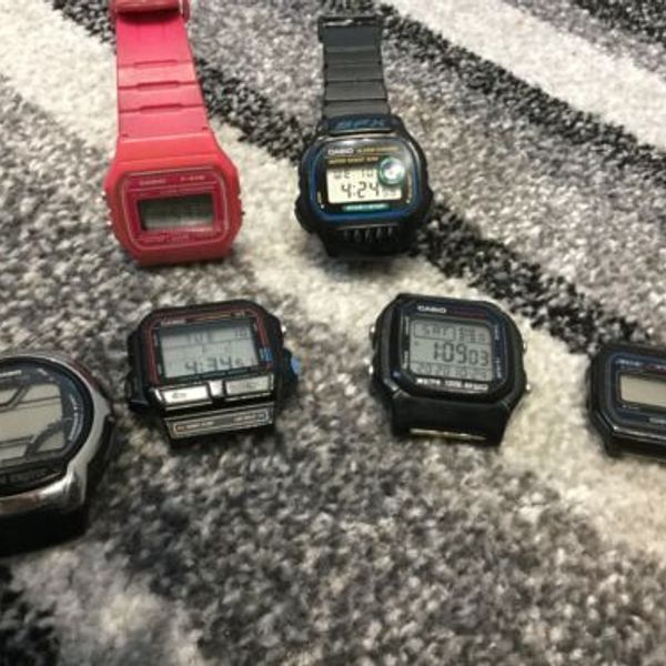 JOB LOT RETRO CASIO DIGITAL WATCHES | WatchCharts Marketplace