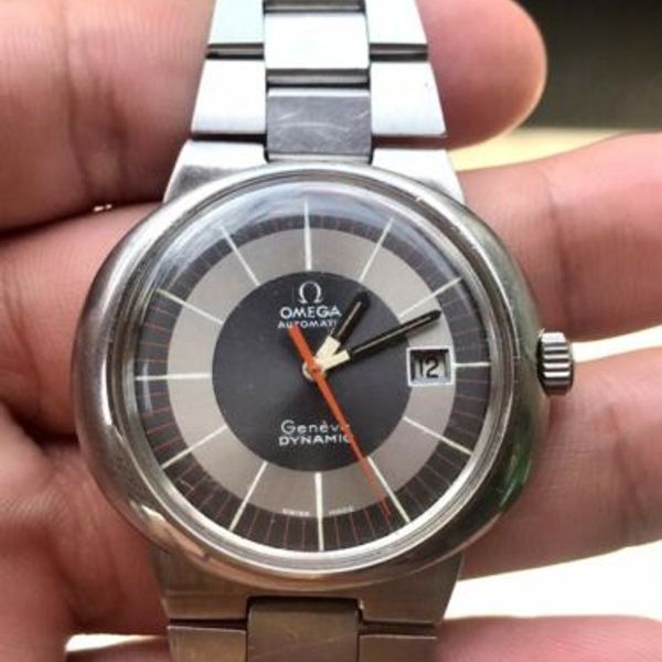 Vintage Omega Automatic Geneve Dynamic Men's watch 3 tone dial ...