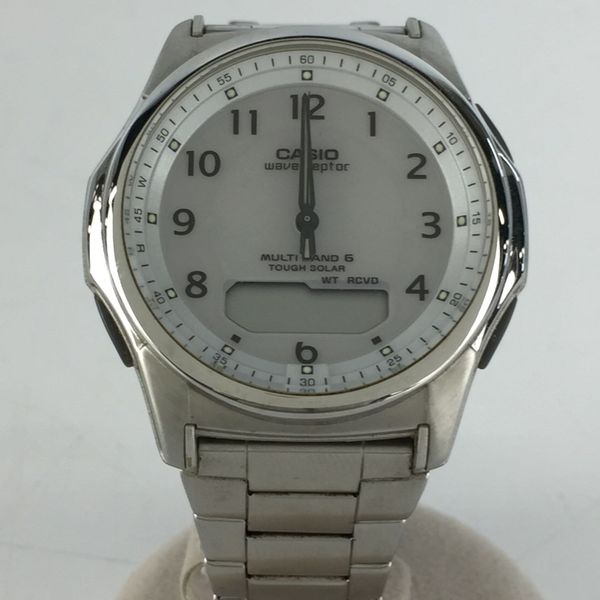 [Used] CASIO Solar watch / WAVECEPTOR / Digiana / Stainless steel / SLV ...