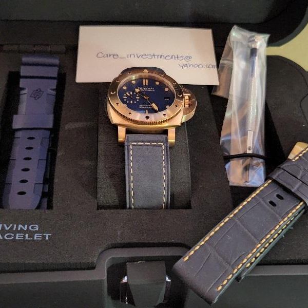 FS: BNIB Panerai PAM01074 42mm Submersible Bronzo Blu Abisso | WatchCharts