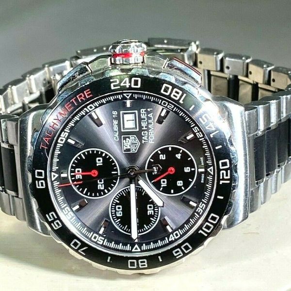 Tag Heuer Formula 1 44mm Automatic Chronograph Calibre 16 CAU2011 Watch ...