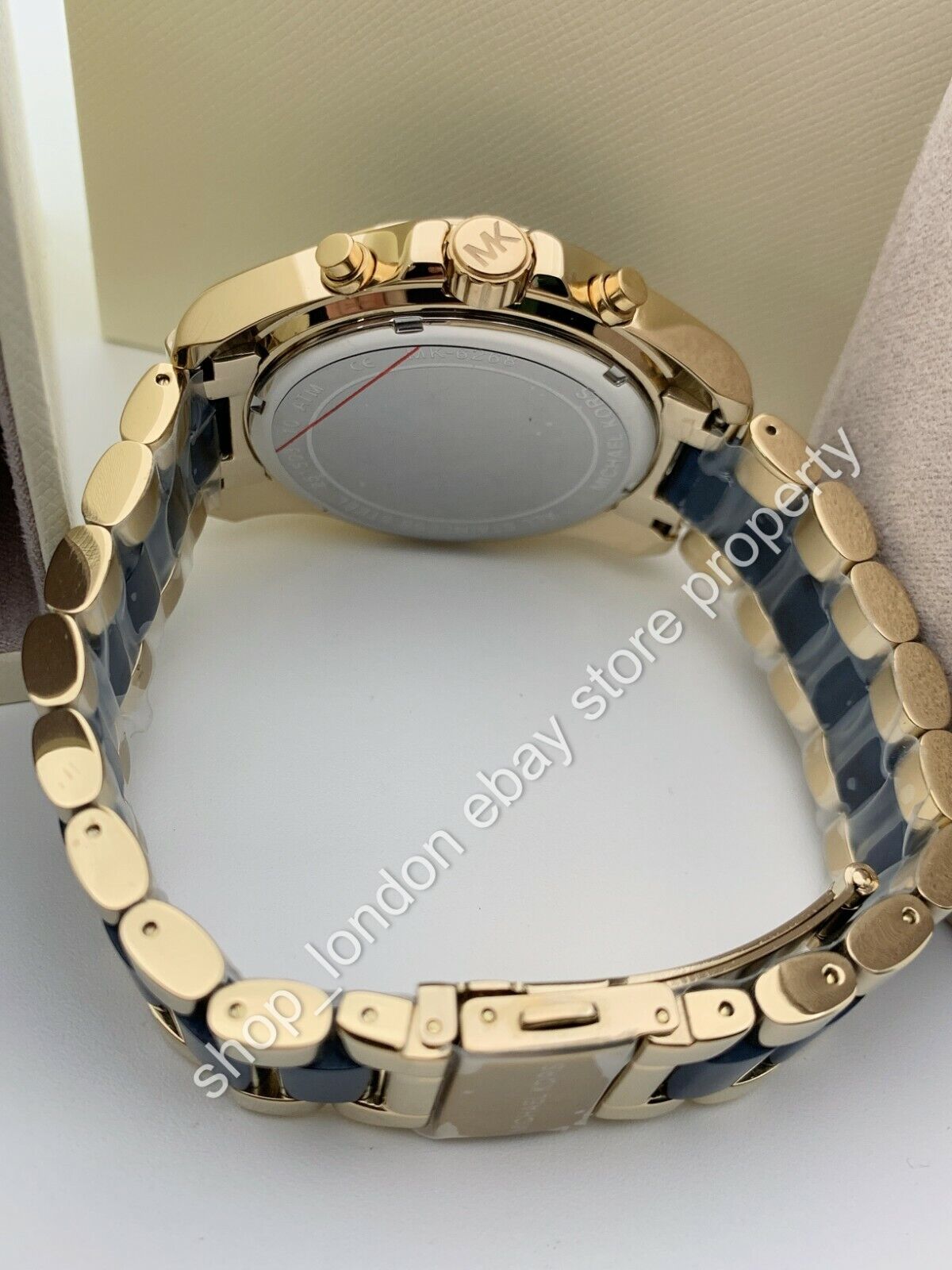 MICHAEL KORS MK6268 Bradshaw Chronograph Blue Dial Blue Gold Tone Ladies Watch WatchCharts