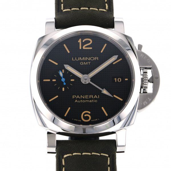 Panerai PANERAI Luminor 1950 3 Days GMT Automatic Achaio PAM01535 Black ...