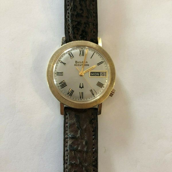 Bulova Accutron N2 1972 2182 movement watch. 14 Kt gold filled case ...