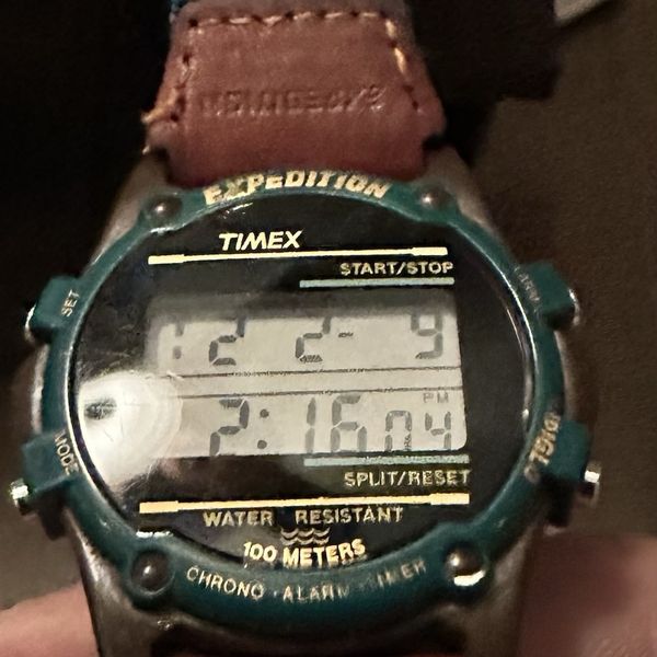 Vintage Rare Green Timex Expedition Digital Watch (1995) | WatchCharts ...