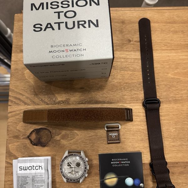 OMEGA x Swatch Speedmaster Mission To Saturn Chronograph Genuine ...