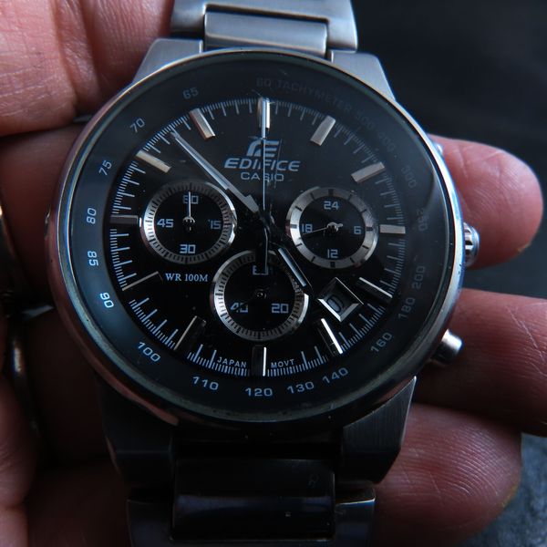 EF-500 Casio Edifice Chronograph 24 Hours Quartz Men Watch ...