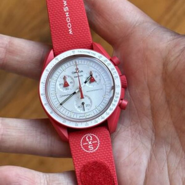 Swatch x Omega Moonswatch "Mission To Marsâ with new 2025 OEM Rubber ...