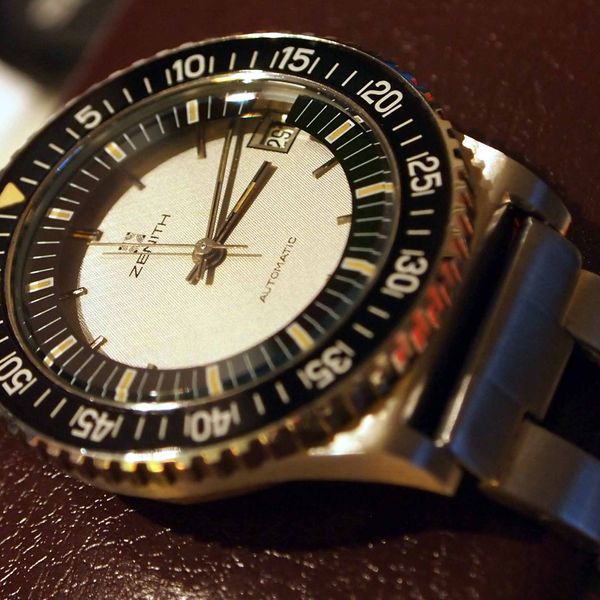 FS zenith surf vintage prototype diver automatic cal 2572pc gay freres ...