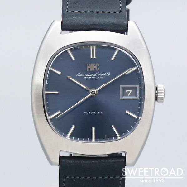 Ginza store handling product [IWC] Original blue dial / TV screen type ...