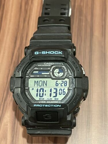 Casio G Shock Mens Watch GD350 Quartz Digital Black Resin Sport ...