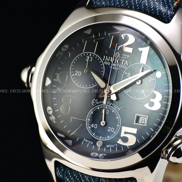 RARE Invicta Men's Grand Lupah Dragon Swiss ETA Chronograph MOP ...