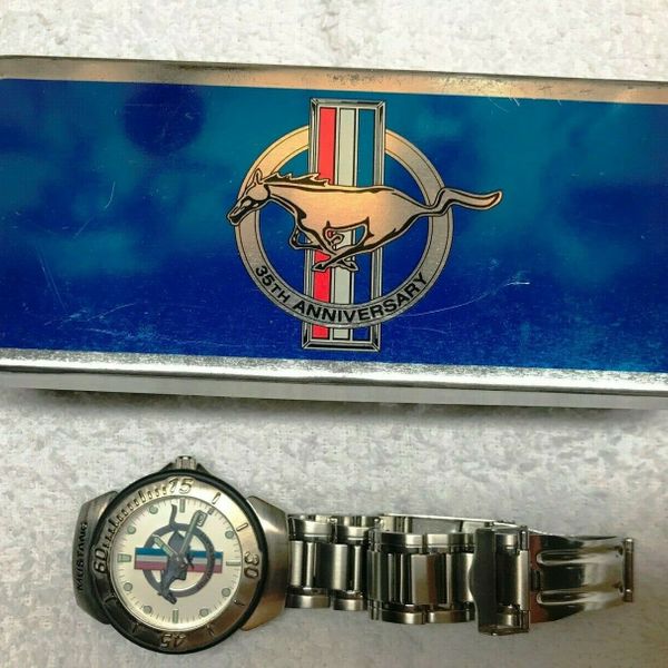 35th Anniversary Ford Mustang Watch with Metal Case | WatchCharts ...