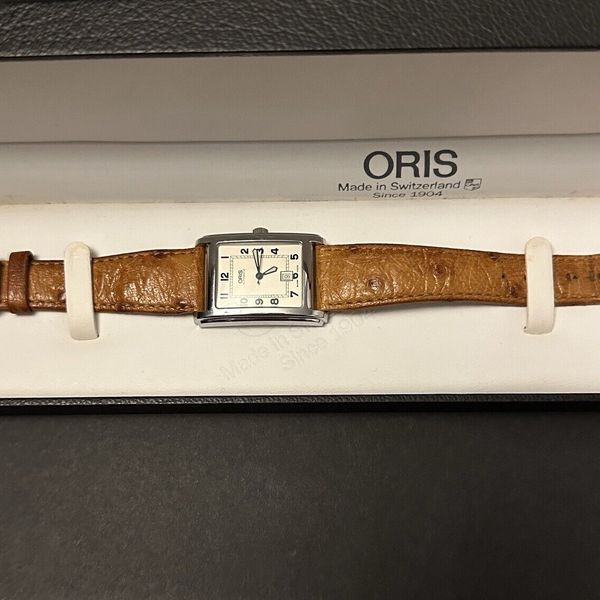 Oris Silver Coloured Rectangular Automatic Date Watch. Mens | WatchCharts Marketplace