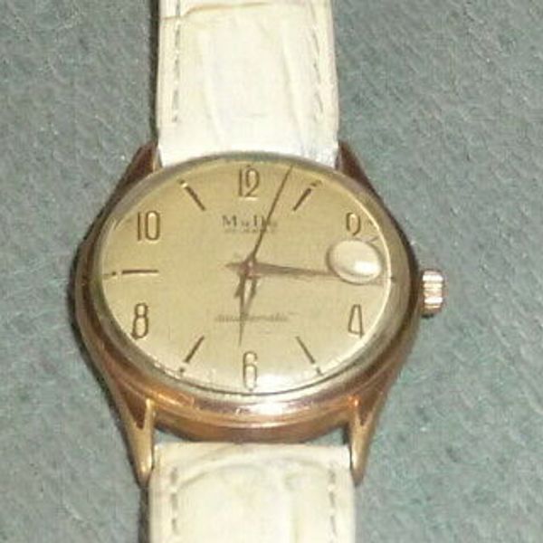 Vintage Mudu Doublematic Mens Watch Rose Gold Tone Automatic 25 Jewels ...