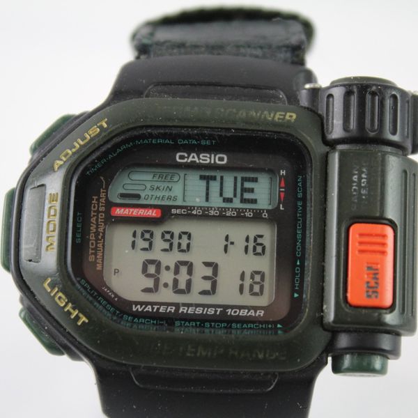 Vintage Casio Thermo Scanner Watch Digital Working | WatchCharts ...