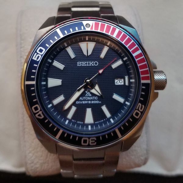 FSoT: SOLD Seiko Samurai Pepsi Diver Men's Watch SRPB53, Near Mint ...