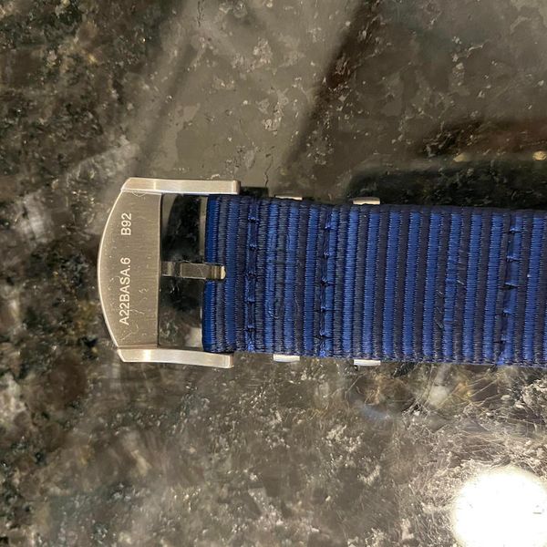 New OEM Breitling NATO Strap 22mm Blue | WatchCharts Marketplace