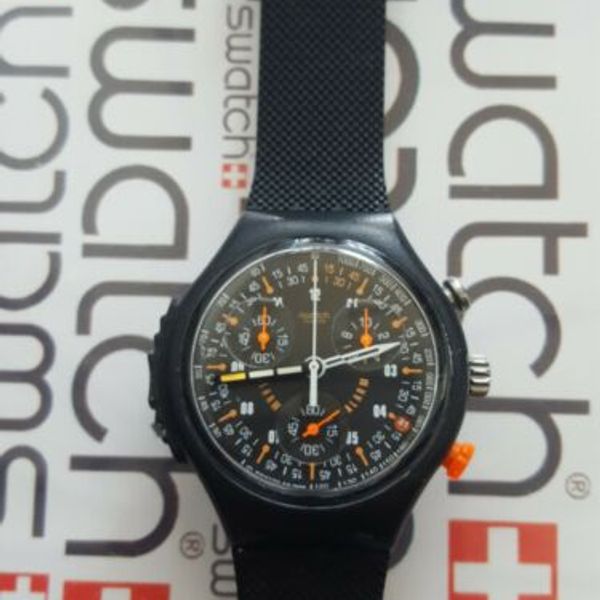Swatch Firewall SOB402 1999 Chrono Alarm 38mm Silicone | WatchCharts ...
