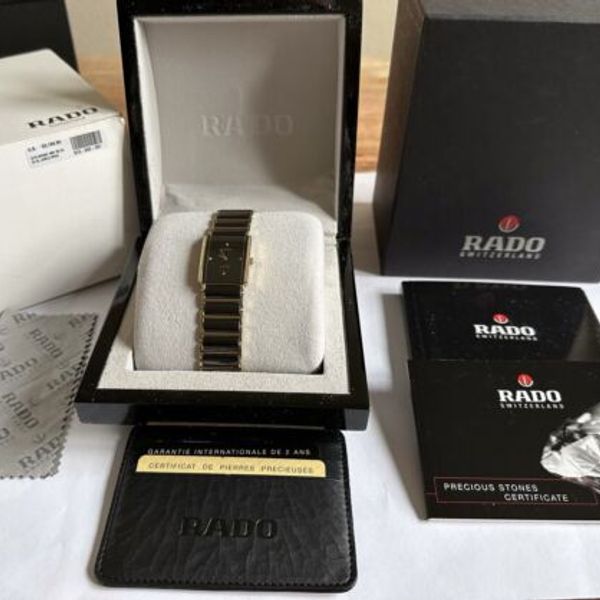 Rado Watch Diastar Ceramic 160.0338.3 Original Box, Book, Card ...