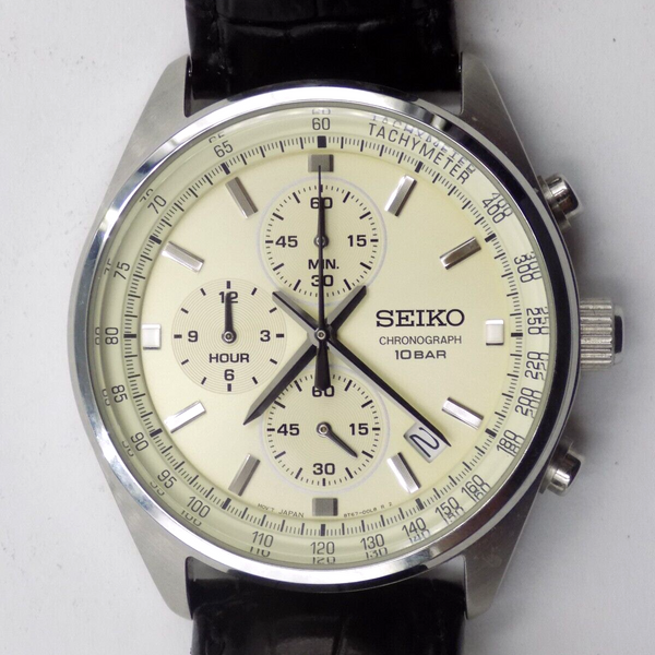 Seiko Chronograph 8T67-00L0 Mens Quartz Wrist Watch | WatchCharts ...