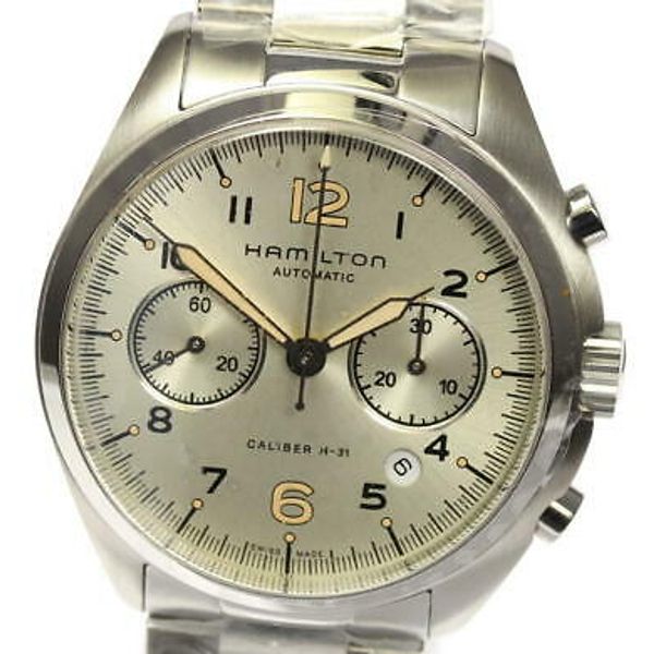 HAMILTON Khaki Pilot Pioneer H76416155 Chronograph Automatic Men's Mint ...