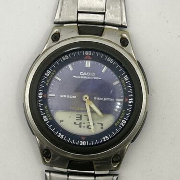 Casio Telememo 30 AW-80 2747 Analog Digital World Time Vintage Men's ...