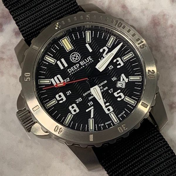 FS: Deep Blue Titanium TRITIUM T-100 Lefty Quartz Diver | WatchCharts ...