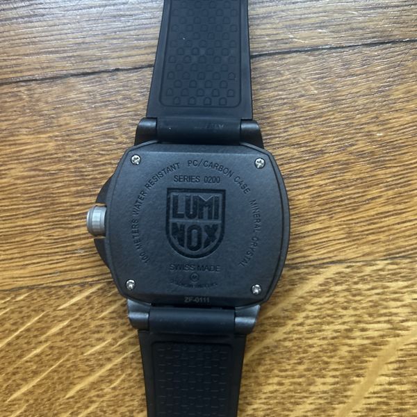 Luminox Diver 100m Sentry Series 0200 Carbon Black Dial Quartz Swiss ...