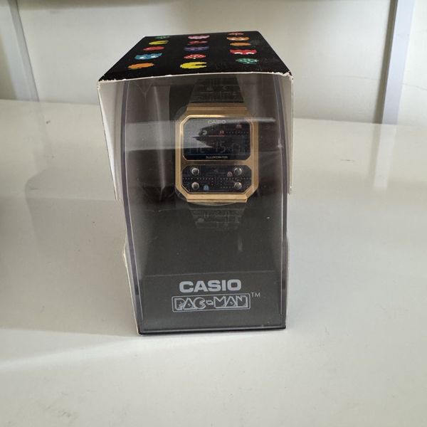 Casio x PAC Man Limited Edition Watch- A100WEPC-1BDR - RARE BARGAIN ...