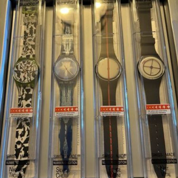 VINTAGE SWATCH 700 ANNIVERSARY Ltd Edition BOX SET Of 4 1991 Original ...