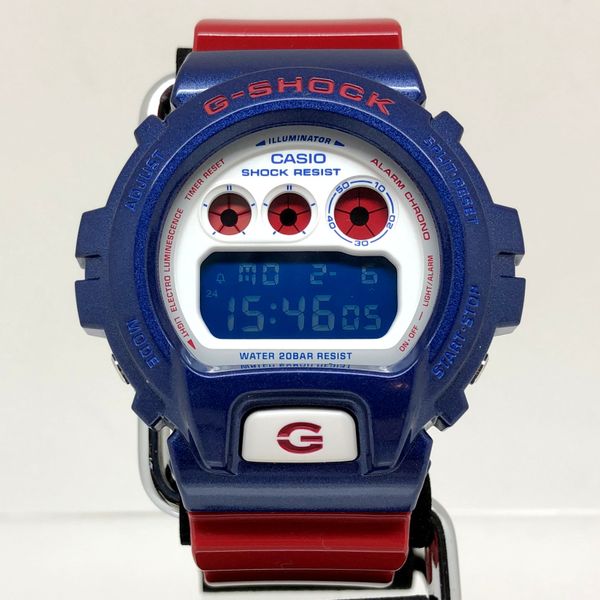 G-SHOCK CASIO Casio watch DW-6900AC-2 third digital quartz blue red ...
